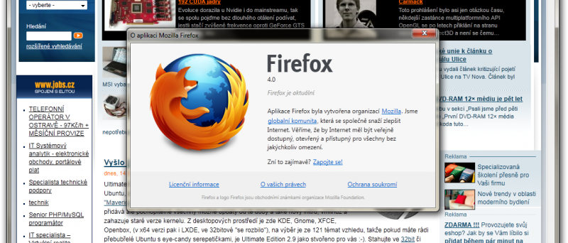 Finální Firefox 4 oficiálně venku | Diit.cz