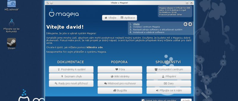 Vyšla Mageia 4: nová uvítací obrazovka i experimentální podpora UEFI ...