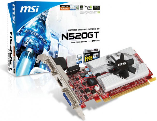 Nvidia GeForce GT 520 - MSI | Diit.cz